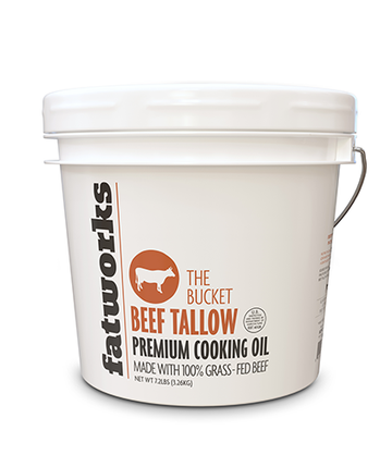 Bulk Beef Tallow | 1 Gallon Grass-Fed Tallow Bucket | Fatworks ...
